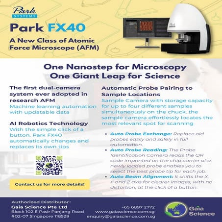 Park FX40 Atomic Force Microscope | PDF