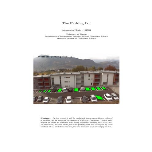 Parking lot | PDF