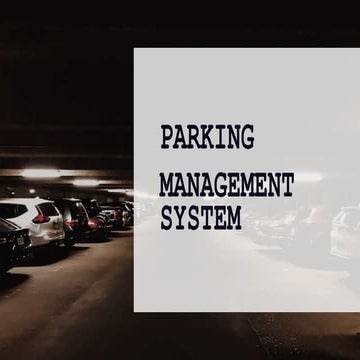 Parking Management System | PPTX