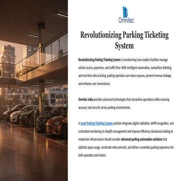 integrated parking management Transforming urban spaces in Dubai | PDF