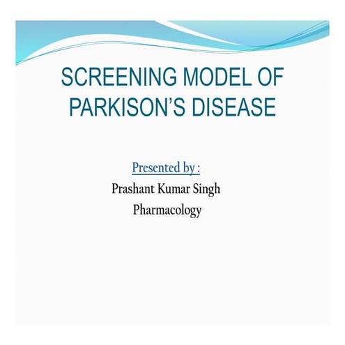 screening model of Parkinson's disease | PDF