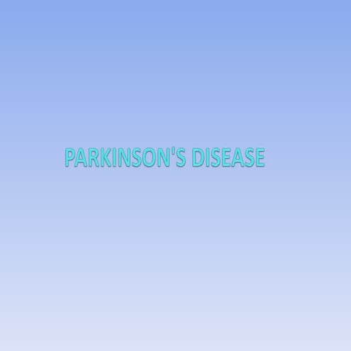 Parkinsons Disease | PPT