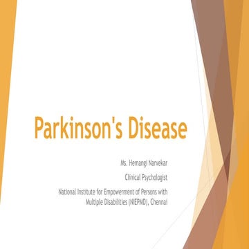 Parkinson disease | PPTX