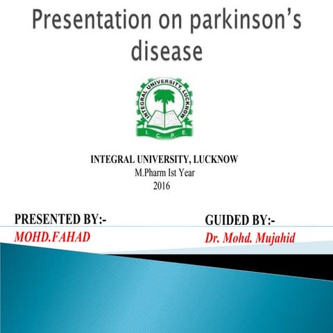 Parkinsons disease | PPT