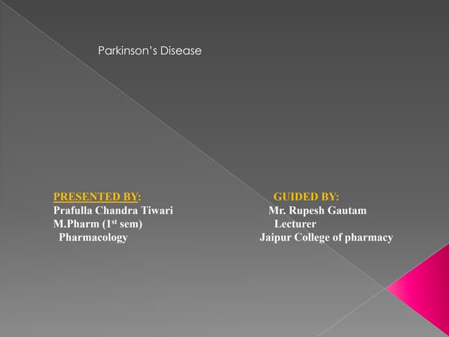 Parkinson's Disease | PPTX
