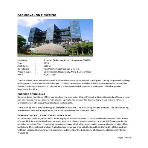 Park Royal Building Science Report | DOCX