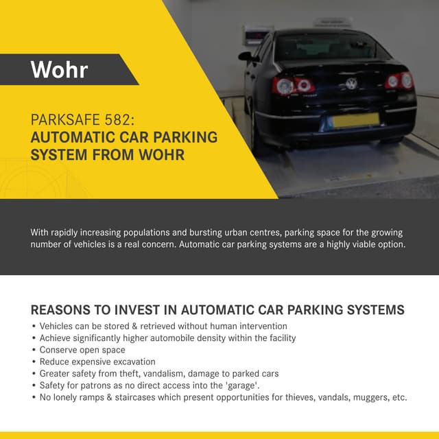 PARKSAFE 582 : AUTOMATIC CAR PARKING SYSTEM FROM WOHR | PDF | Rail Travel | Travel Type