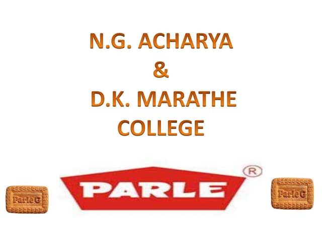 Parle Products Presentation | PPTX | Desserts and Baking | Food & Drink