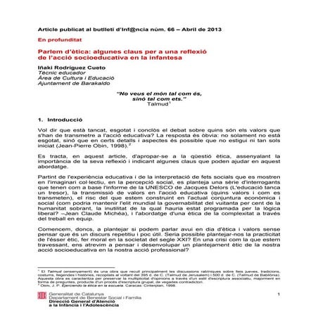 Parlem dètica URL | PDF