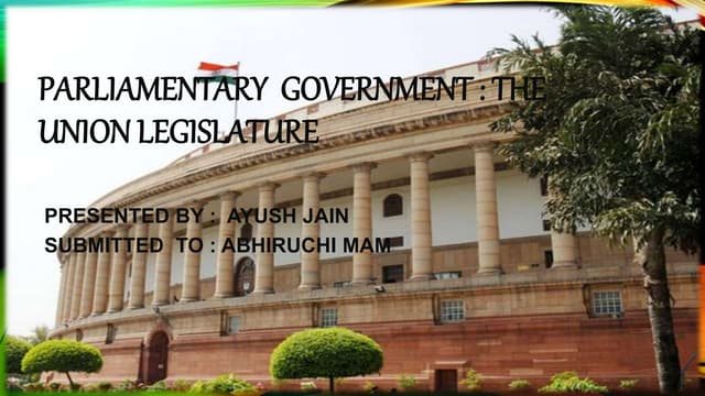 Indian Government system