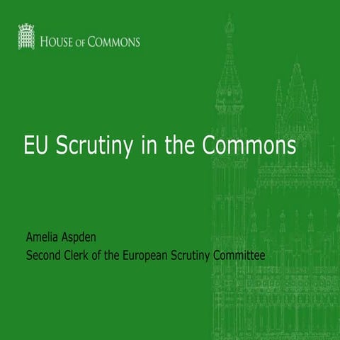 Select Committees House of Commons | PPTX