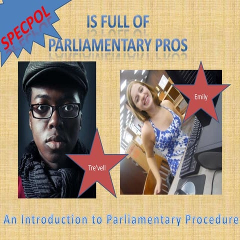 An Intro to Parli Pro | PPTX | Law
