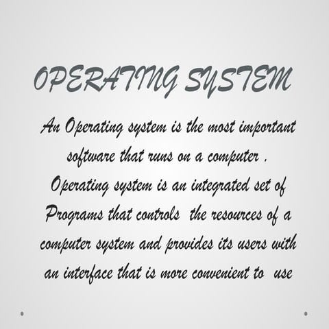 computer opreating system and their types and more | PPTX
