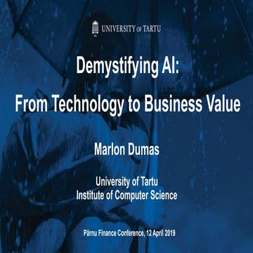 Demystifying AI: From Technology to Business Value | PPT