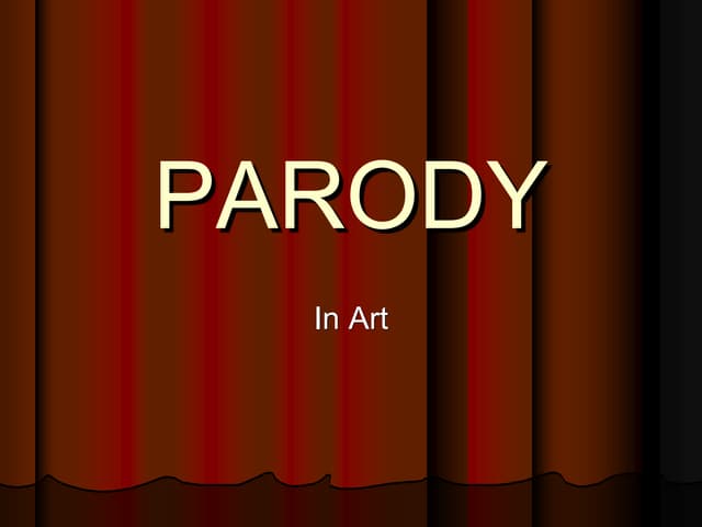 What is parody | PPTX