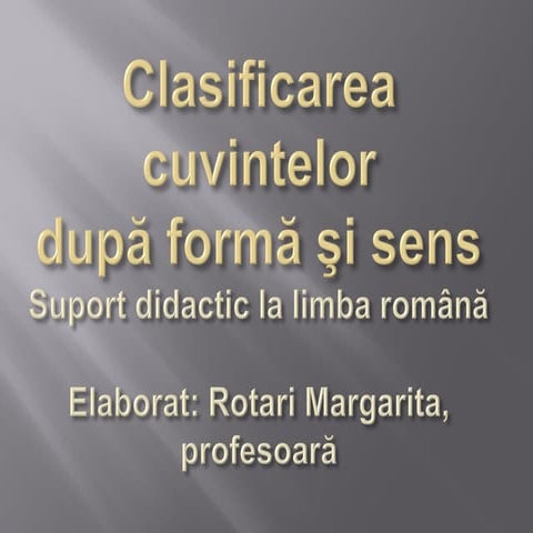 Paronimele in limba română. rotari margarita | PDF