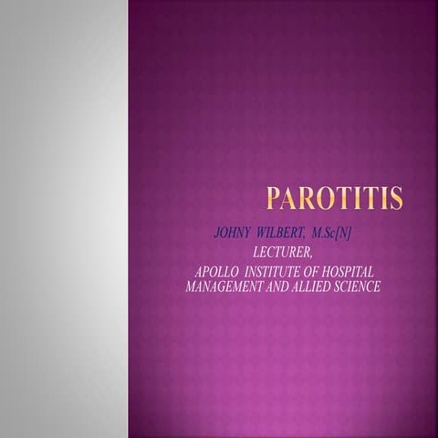 Parotitis | PPTX