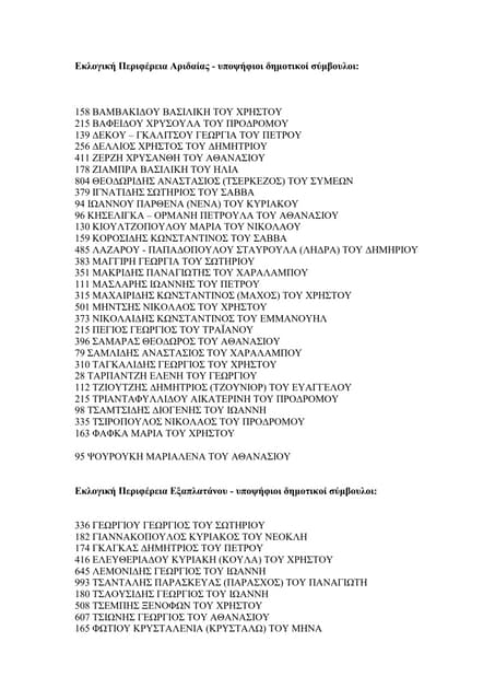 ΜΠΙΝΟΣ ΕΠΙΣΗΜΑ ΑΠΟΤΕΛΕΣΜΑΤΑ | PDF