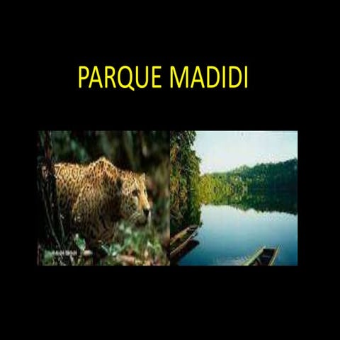 Parque nacional madidi | PPTX