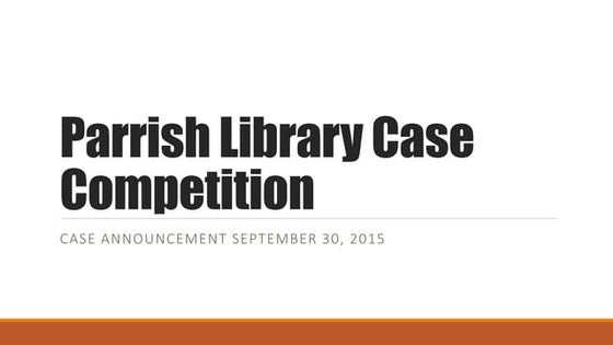 NBA Case Competition Power Point | PPT