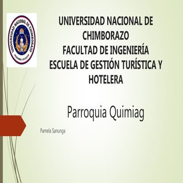 Parroquia Quimiag | PPTX