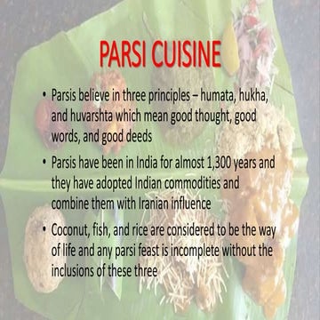 Parsi cuisine | PPTX