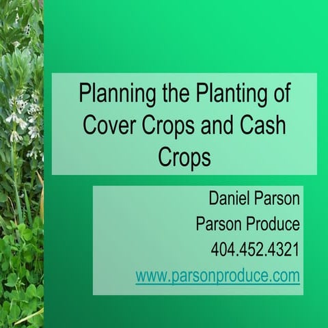 SCOOL -- Rotations and Cover Crops | PPTX