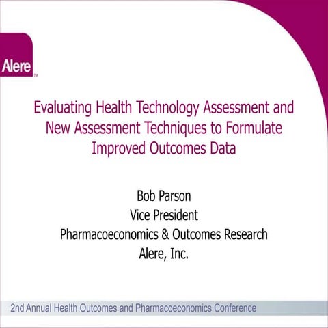 Evaluating Health Technology Assessment Reports and New Assessment ...