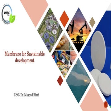 Membranes for sustainable development | PPTX