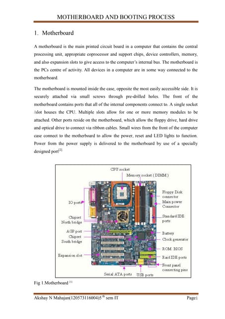 Motherboard ppt | PPTX