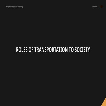 roles of transportation engineering ceptrn | PPTX