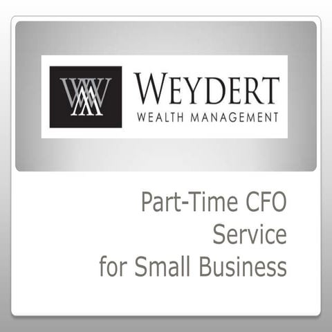 Part-Time CFO Presentation | PPTX