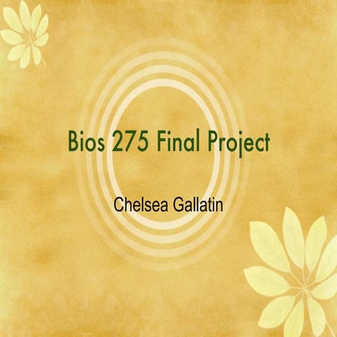 BIOS 275 Final Project | PPT
