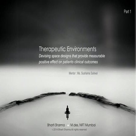 Therapeutic Environments - Devising space designs that provide ...
