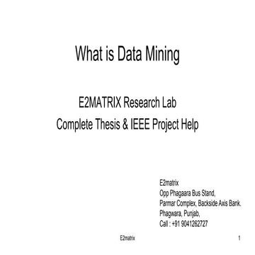 Data Mining Techniques | PPT