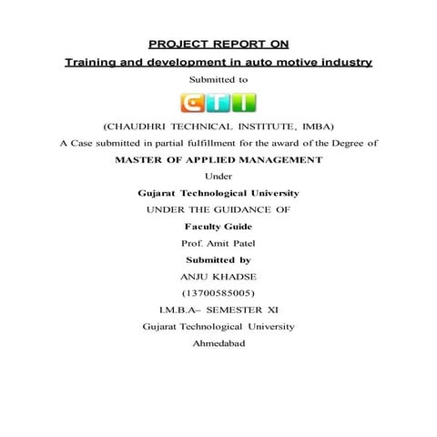 Business plan for dti | PDF