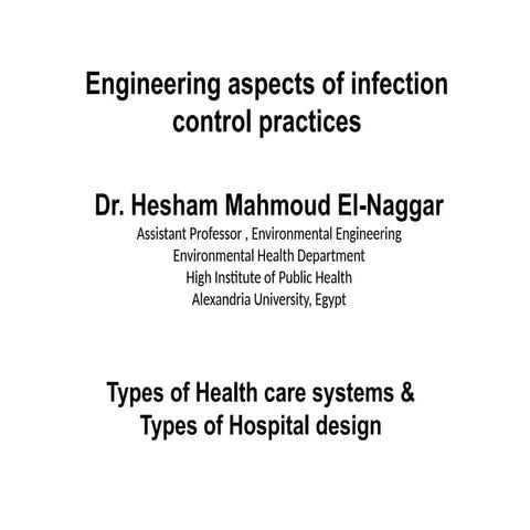 Types of Health care systems & Types of Hospital design.pptx