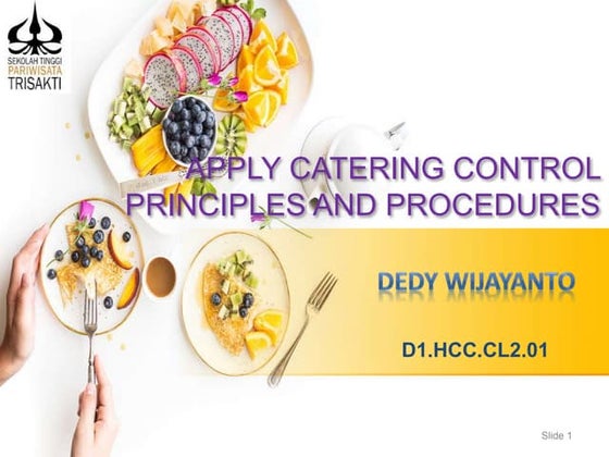 Apply Catering Control Principles and Procedures | PDF | Cooking | Food ...