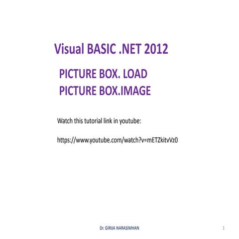 Part 1 Picturebox Using 