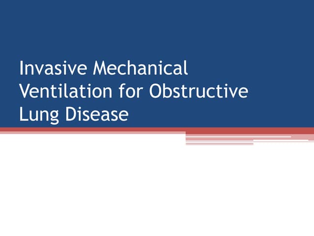 Non Invasive Ventilation - BiPAP & CPAP | PPT