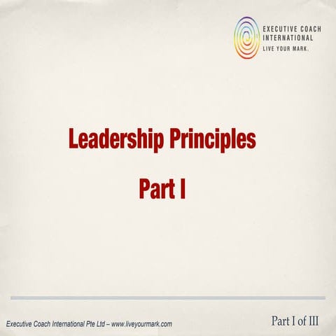 12 principles of leadership - Part 1 of 3 | PPT | Business | Business ...