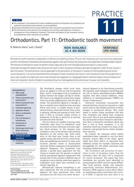 theories of tooth movement | PPTX
