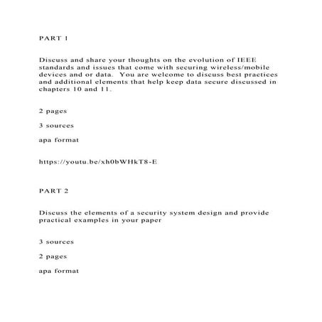 PART 1Discuss and share your thoughts on the evolution of IEEE.docx ...