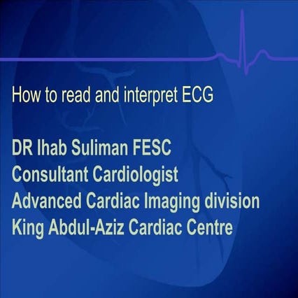 Part 1 ecg 2019 slide share | PPT