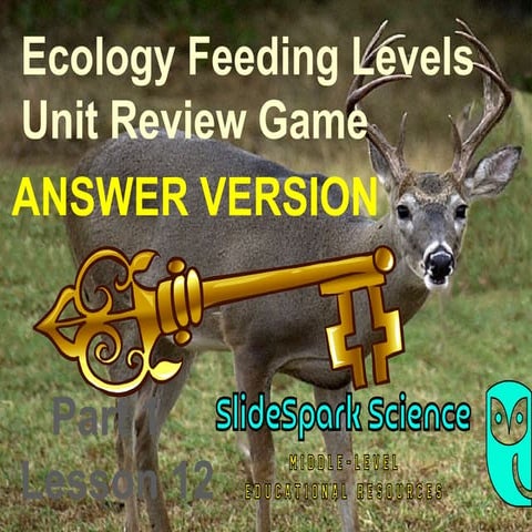 Food Chain Quiz Game with Answer Key for Ecology Feeding Levels Unit | PPT