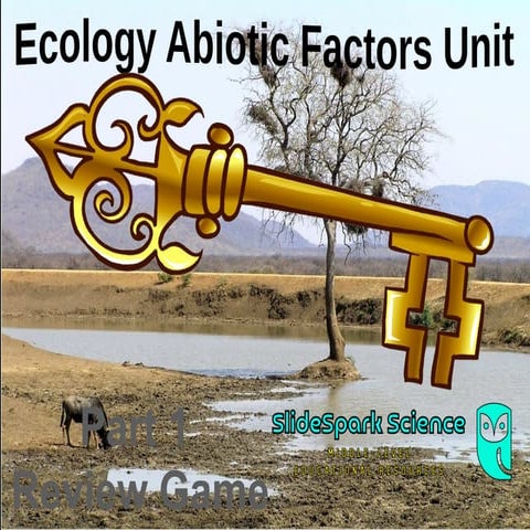 Ecology Abiotic Factors Quiz Game with Answer Version for Middle School ...