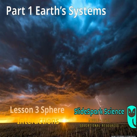 Earth's Sphere Interactions Lesson and Project | PPTX