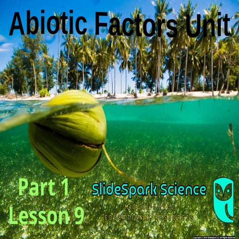 Seed Water Dispersal, Island Biogeography Lesson, Ecology and Abiotic ...