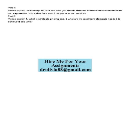 Part 1 Please explain the concept of TCO and how you should.pdf