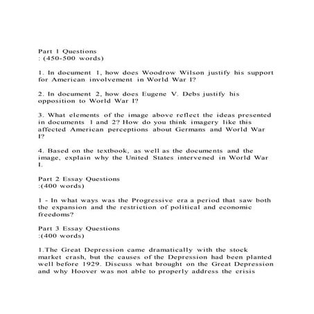 Part 1 Questions (450-500 words)1. In document 1, how doe | PDF